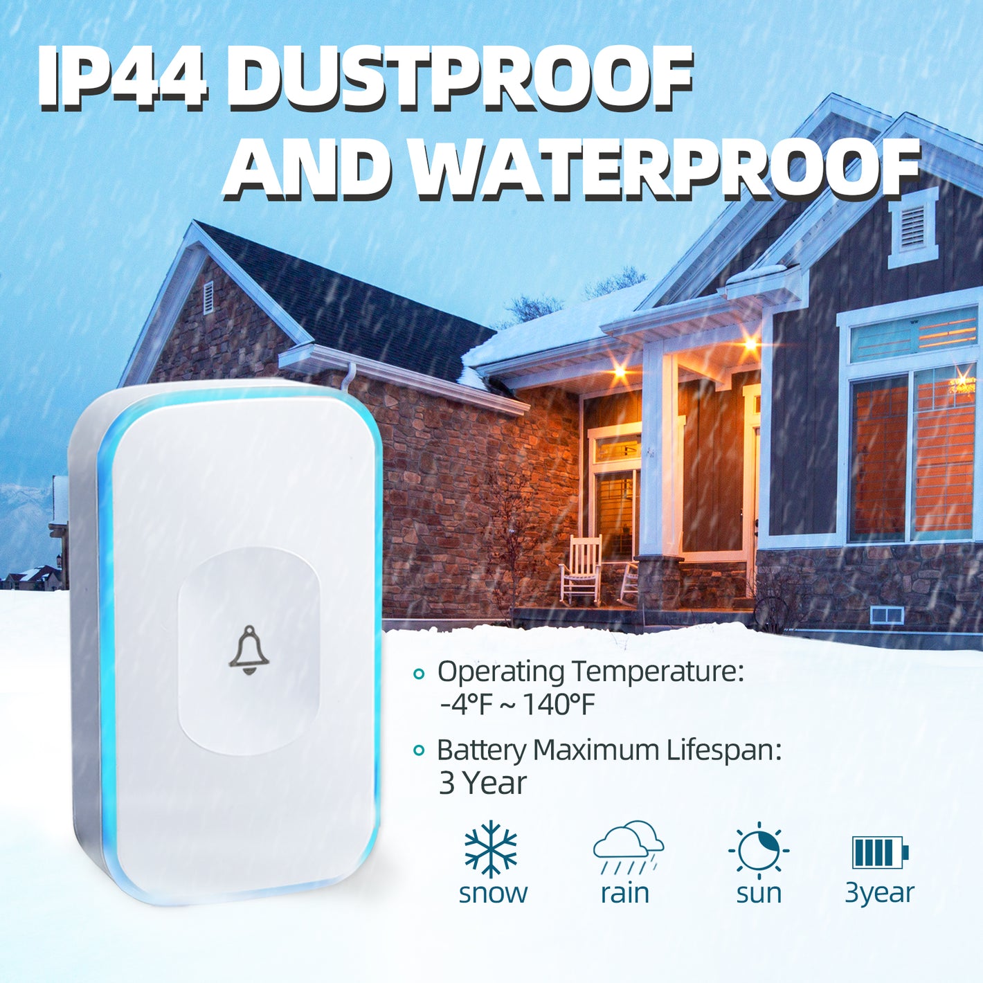 JSIEEM Battery Operated Wireless Doorbell - In Stock Now – Jsieem